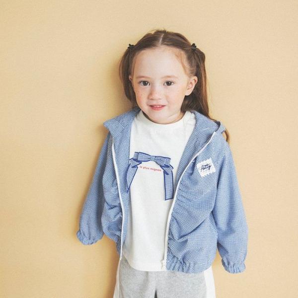 ■素材【イエロー】本体:綿60%　ポリエステル40%　リブ部分:綿56%　ポリエステル41%　ポリウレタン3%　リボン:綿52%　ポリエステル48%【ブルー】本体:綿60%　ポリエステル40%　リブ部分:綿56%　ポリエステル41%　ポリウ...