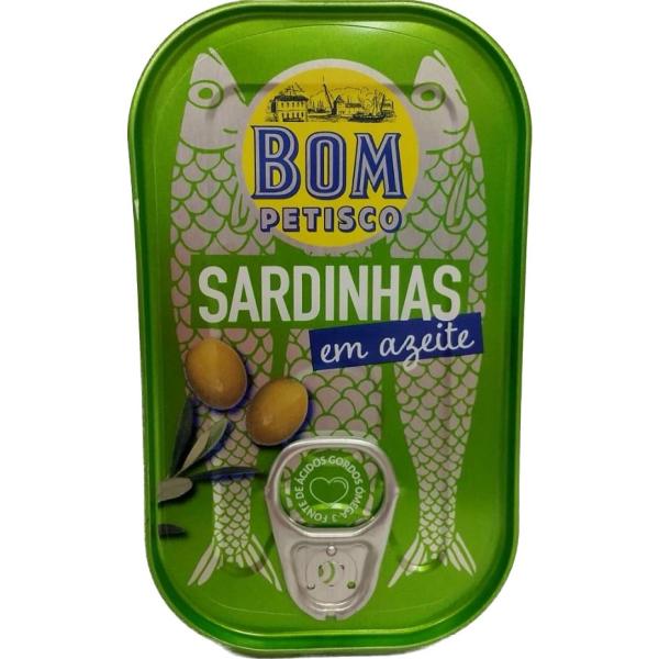 検索用キーワード【ボンペチスコ/サーディン/いわしのオリーブオイル漬け/オリーブオイル/BOM PETISCO/SARDINHA/azeite/Portugal】