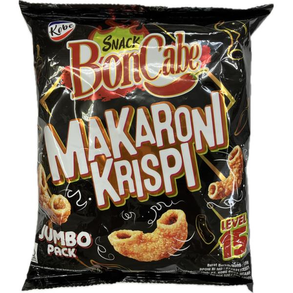 検索用キーワード【揚げマカロニスナック/レベル15/ボンチャベ /旨辛/Snack/Bon Cabe/MAKARONI/KRISPI/LEVEL15/インドネシア/Indonesia】