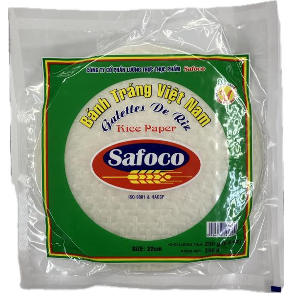 検索用キーワード【Safoco/Rice Paper/Viet Nam/サフォッコ/ライスペーパー/ベトナム/22cm】