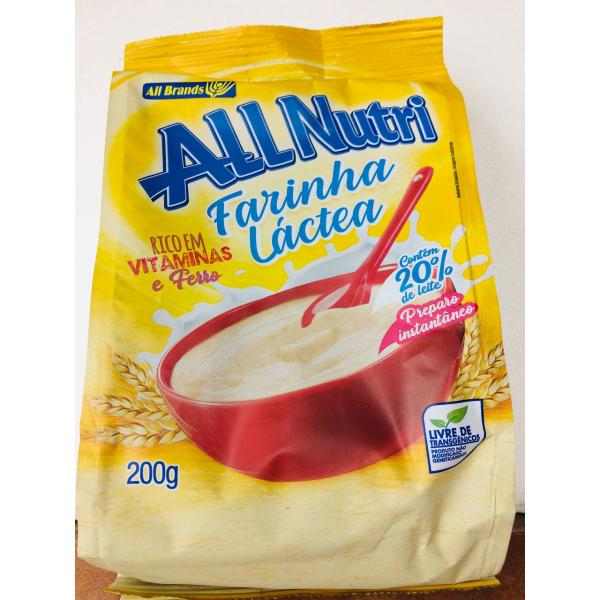 名称：小麦シリアル原材料： 鉄分と葉酸が豊富な小麦粉、砂糖、粉ミルク、リン酸三カルシウム、ビタミン（A、B1、B2、B6、C、E、PP - ナイアシン）、鉄分、香料　ミネラル。