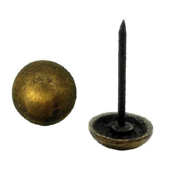 太鼓鋲 AA001サイズ：直径12ｍｍ鋲長さ：15ｍｍ （長さが異なる場合もございます）材質真鍮カラーアンティークゴールド(color:antique)付属品なし商品の特徴オイルステイン塗装です。着色には炭、植物オイルを使用しています。炭の...