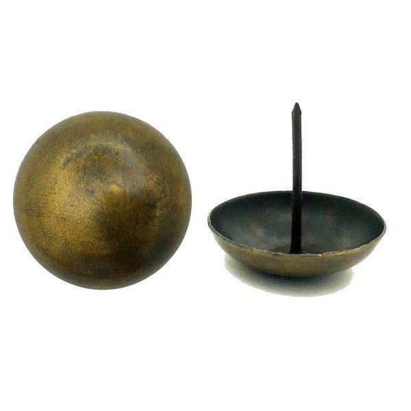 太鼓鋲 AA014サイズ：直径35mｍ鋲長さ：13ｍｍ （長さが異なる場合もございます）材質真鍮カラーアンティークゴールド(color:antique)付属品なし商品の特徴オイルステイン塗装です。着色には炭、植物オイルを使用しています。炭の...