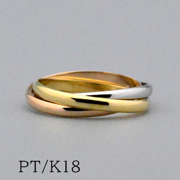 Trinity Ring ? 指先で遊ぶ、3色の魔法ふと手を動かすたびに、プラチナの清らかな輝き、「健康」ピンクゴールドの優しい温もり、「愛情」イエローゴールドの華やかな光が、 「豊かさ」くるりと重なり合い、違う表情を見せてくれる。3色のリ...