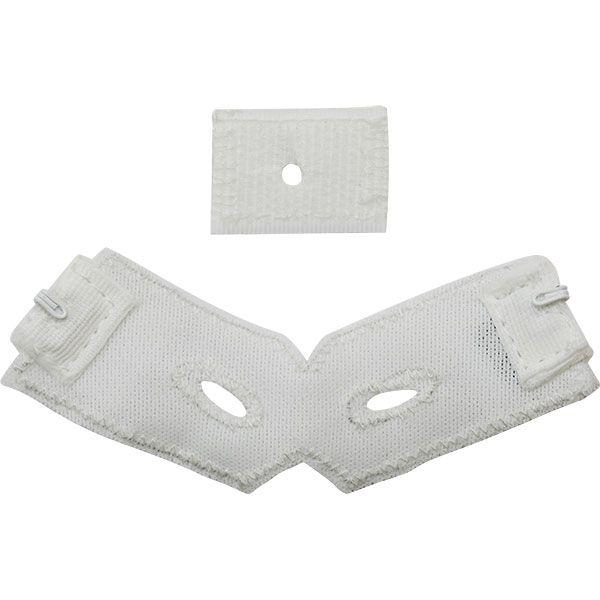 マウスジャケットは慢性的に静脈内薬液投与する際に、インフュージョンシーベルとスプリングワイヤー、スキンボタンとの組み合わせて使うと有効です。マジックテープでサイズ調整が可能です。また、フックにひもをかけて着用する方法もあります。【メーカー】...