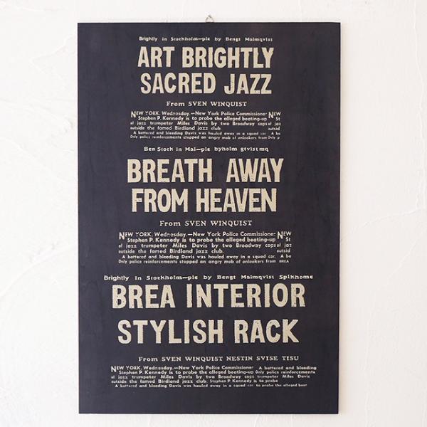 北海道で製作しています。壁に掛けるだけでお部屋の雰囲気がガラリと変わります。BREAの人気の柄をプリントしているので、お揃いの柄の木箱もあります。■商品サイズ　約 横幅400×高さ600×厚さ6mm　（板の厚みなどは、多少の誤差が出る場合が...