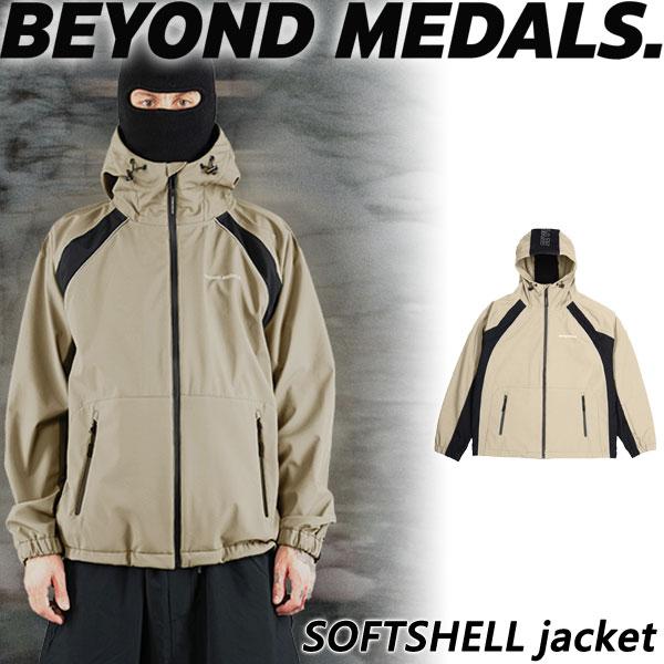 25-26 BEYOND MEDALS/ビヨンドメダルズ  SOFTSHELL jacket メンズ レディース 撥水ジャケット スノーボードウェア スノーウェアー 2026