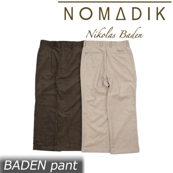 24-25 NOMADIK/ノマディック BADEN pant メンズ レディース スノーボードアパレル スノーウェアー 2025
