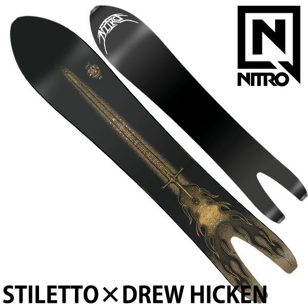 25-26 NITRO/ナイトロ STILETTO DREW HICKEN スティレット メンズ スノーボード パウダー 板 2026