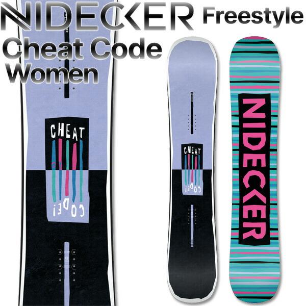 25-26 NIDECKER/ナイデッカー CHEAT CODE WOMEN センサー レディース メンズ スノーボード パーク 板 2026