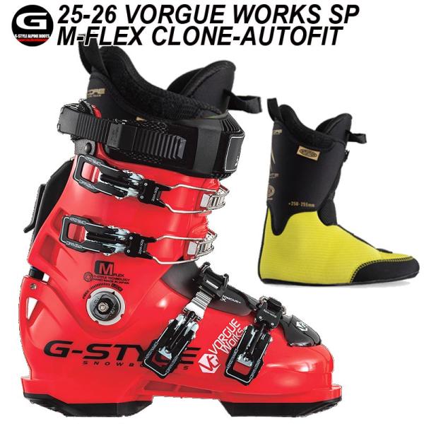 25-26 G-STYLE / ジースタイル VORGUE WORKS M-FLEX INTUITION CLONE 非熱成形 メンズ レディース アルペンハードブーツ スノーボード 2026