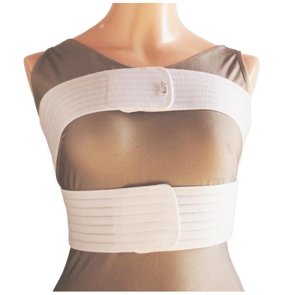 多くの医療施設で採用されている、乳がん治療後などの乳房再建手術後にご利用いただけるブレストバンド／ベルトです。こちらはお胸だけではなく、アンダーバストもサポートします。インプラントのずれ上がり防止でご利用いただいております。ご使用の前に主治...