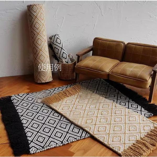 ミニチュアラグ＆手織り風マットで、ドールハウスやBlythe・BJDのリビングやベッドルームをぐっとおしゃれに演出！ナチュラルでリアルな織柄デザインが、あたたかみのあるミニチュア空間づくりに最適◎ディスプレイ雑貨として、撮影用小道具やドール...