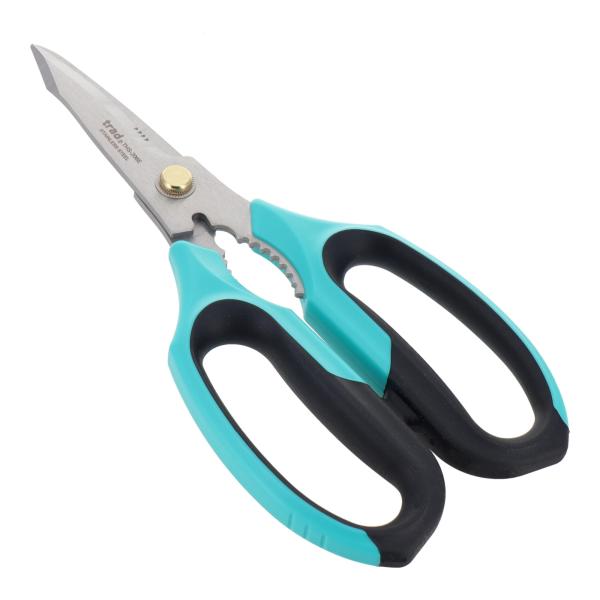 【商品概要】刃厚:3mm刃長:69mm全長:206mm重量:135g材質:刃/ステンレス、グリップ/PP+TPR、キャップ/PP切断能力:ギザ刃/(アルミ板)1.0mmまで、(銅板)0.8mmまで、(トタン板・ブリキ板)0.5mmまで、(プ...