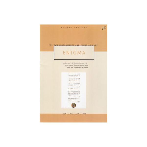 14時までに決済を完了したご注文は当日出荷いたします♪Lysight,M.：Enigma for 2 Instruments &amp; Piano or Harpライサイト：2つの楽器とピアノかハープのためのエニグマ出版社：Alain V...