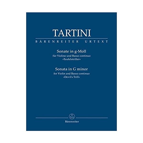 Giuseppe Tartini：Sonata in g-moll "Teufelstriller"タルティーニ：ヴァイオリン・ソナタ ト短調 「悪魔のトリル」■出版社：Barenreiter（ベーレンライター）■校訂・編集 / 編曲：Ag...