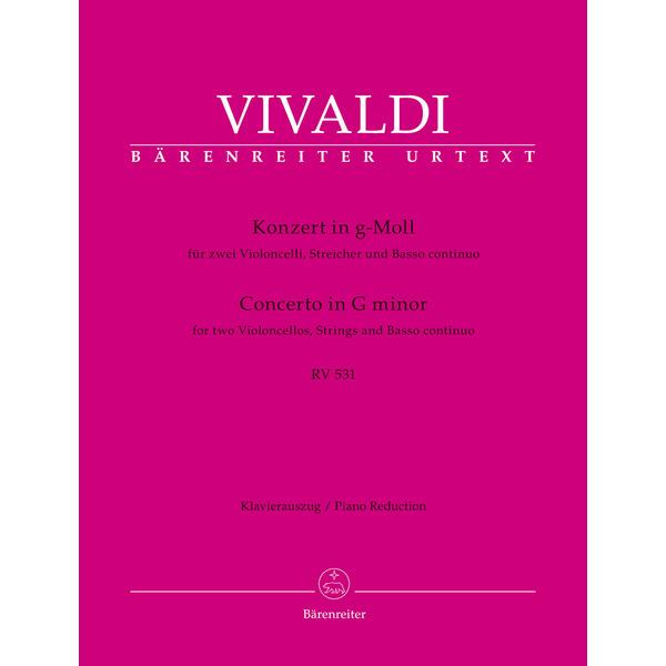 Antonio Vivaldi：Concerto g-moll RV 531ヴィヴァルディ：2本の チェロのための協奏曲 ト短調 RV 531■出版社：Barenreiter（ベーレンライター）■校訂・編集 / 編曲：Bettina Sch...