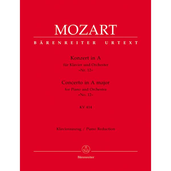 Wolfgang Amadeus Mozart：Piano Concerto Nr. 12 A-dur KV 414モーツァルト：ピアノ協奏曲 第12番 イ長調 KV 414■出版社：Barenreiter（ベーレンライター）■校訂・編集 ...