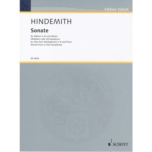Paul Hindemith：Sonate（1943） fur Althorn und Klavier（Waldhorn, Alt Saxophone）ヒンデミット：アルトホルン・ソナタ■出版社：Schott（ショット）■輸入楽譜 ■楽譜は...