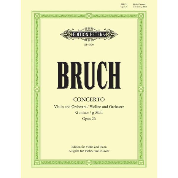 Max Bruch：Violin Concerto Nr. 1 g-moll op. 26ブルッフ：ヴァイオリン協奏曲 第1番 ト短調 op. 26■出版社：Peters（ペータース）■校訂・編集 / 編曲：Wilhelm Stross（シ...