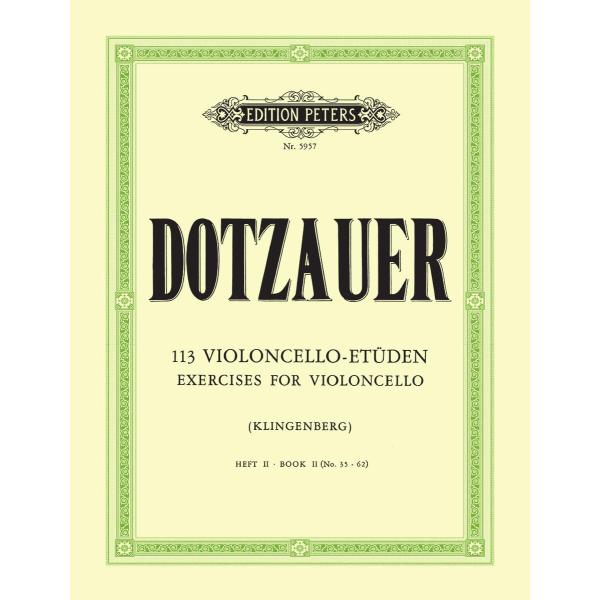 Friedrich Dotzauer：113 Violoncello - Etuden Bd. 2（Nr. 35 - 62）ドッツァウアー：113の練習曲集 第2巻（Nr. 35 - 62）■出版社：Peters（ペータース）■輸入楽譜 ■...