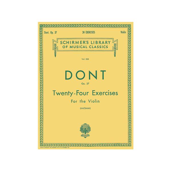 Jacob Dont：24 Exercises op. 37 Preparatory to the Studies of Kreutzer and Rodeドント：24の練習曲 op. 37 クロイツェルとロード（ローデ）への準備的練習曲■...