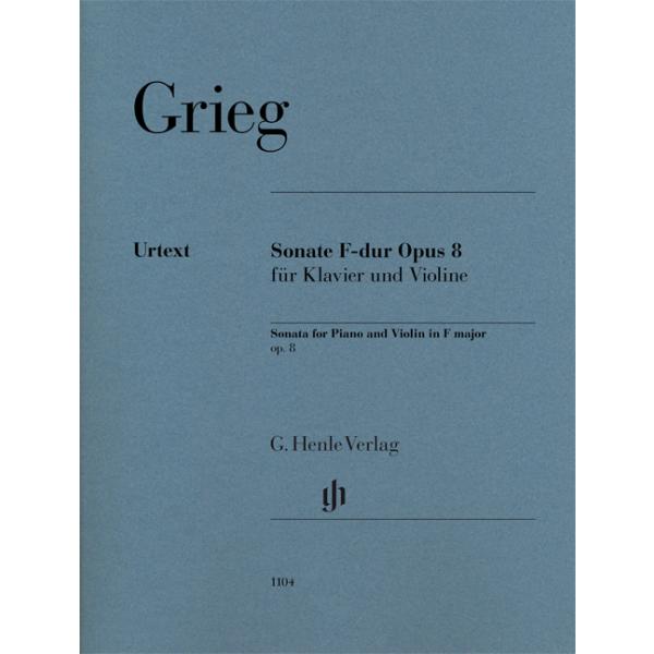 Edvard Grieg：Sonate Nr. 1 F-dur op. 8グリーグ：ヴァイオリン・ソナタ 第1番 ヘ長調 op. 8■出版社：Henle（ヘンレ）■校訂・編集 / 編曲：Ernst-Gunter Heinemann（ハイネマ...