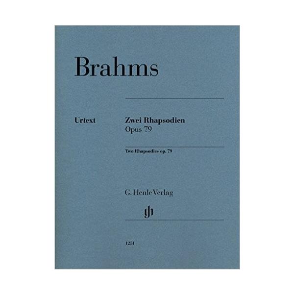 Johannes Brahms：2 Rhapsodies op. 79ブラームス：2つの狂詩曲 op. 79■出版社：Henle（ヘンレ）■校訂・編集 / 編曲：Katrin Eich■運指：Andreas Boyde（ボイド）■輸入楽譜 ...