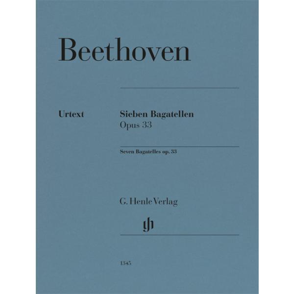 Ludwig van Beethoven：Bagatellen op. 33ベートーヴェン：バガテル op. 33■出版社：Henle（ヘンレ）■校訂・編集 / 編曲：Joanna Cobb Biermann ■運指：Rolf Koenen...