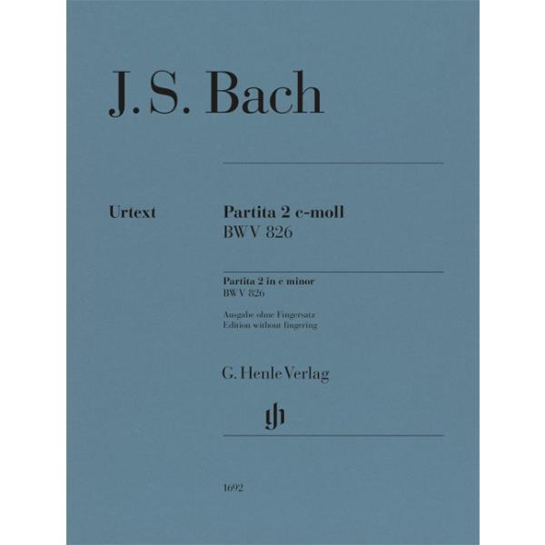 Johann Sebastian Bach：Partita 2 c-moll BWV 826バッハ：パルティータ 第2番 ハ短調 BWV 826（運指なし）■出版社：Henle（ヘンレ）■校訂・編集 / 編曲：Ullrich Scheide...
