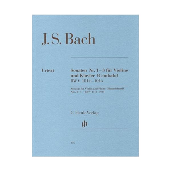 Johann Sebastian Bach：Violin Sonatas Nr. 1 - 3 BWV 1014 - 1016バッハ：ヴァイオリン・ソナタ集 Nr. 1 - 3 BWV 1014 - 1016■出版社：Henle（ヘンレ）■校...