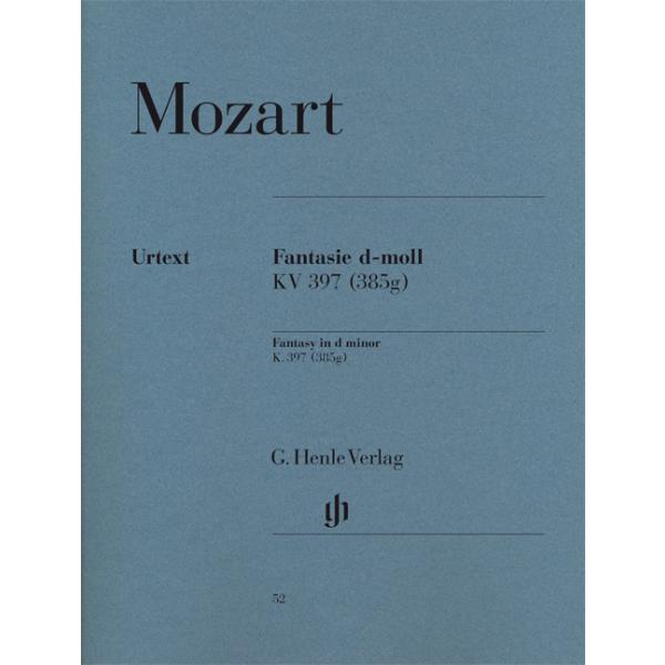 Wolfgang Amadeus Mozart：Fantasie d-moll KV 397（385g）モーツァルト：幻想曲 ニ短調 KV 397（385g）■出版社：Henle（ヘンレ）■校訂・編集 / 編曲：Ullrich Scheid...