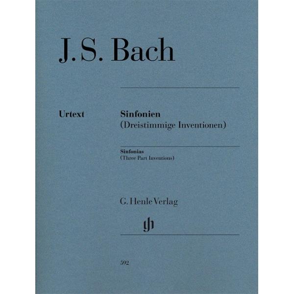 Johann Sebastian Bach：Symphonien （Dreistimmige Inventionen）BWV 787 - 801バッハ：シンフォニア（三声のインヴェンション） BWV 787 - 801■出版社：Henle（...