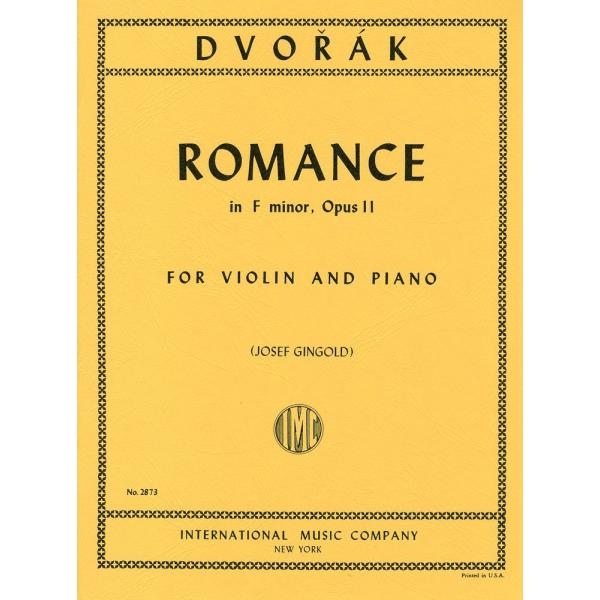 Antonin Dvorak：Romance f-moll op. 11ドヴォルザーク：ロマンス ヘ短調 op. 11■出版社：IMC / International Music Company（インターナショナル・ミュージック）■校訂・編...