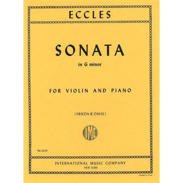 Henry Eccles：Sonata g-mollエックレス：ソナタ ト短調■出版社：IMC / International Music Company（インターナショナル・ミュージック）■校訂・編集 / 編曲：Frieda Davies...