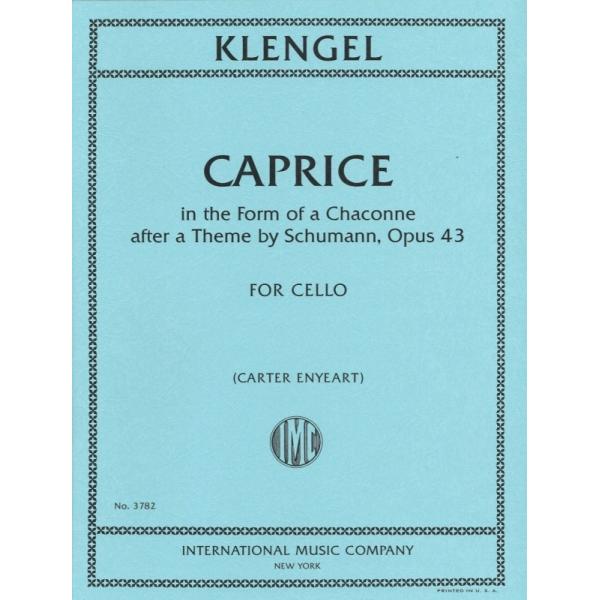 Julius Klengel：Caprice in the Form of a Chaconne after a Theme by Schumann, op. 43クレンゲル：シューマンの主題に基づく シャコンヌ形式の奇想曲 op. 43■...