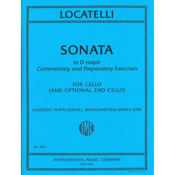 Pietro Locatelli：Sonata D-dur Commentary and Preparatory Exercises for Cello（and Optional 2nd Cello Part）ロカテッリ：チェロ・ソナタ ニ...