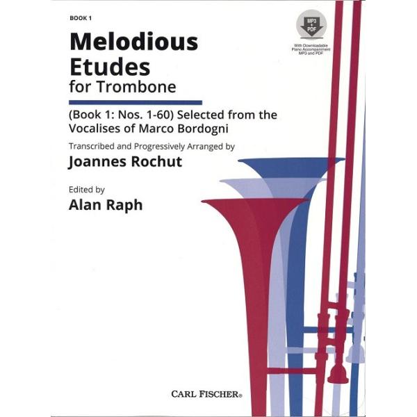 Joannes Rochut：Melodious Etudes for Trombone Book 1（Nr. 1-60）ロッシュ：ボルドーニのヴォカリースに基づく 旋律的練習曲 第1巻■出版社：Carl Fischer（カール・フィッシャ...