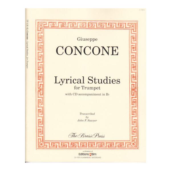 Giuseppe Concone：Lyrical Studiesコンコーネ：叙情的練習曲集■出版社：Editions Bim（ビム）■出版社のホームページより音源ダウンロード可能■輸入楽譜■楽譜は新品ですが、輸入商品のため入荷時による角の折...