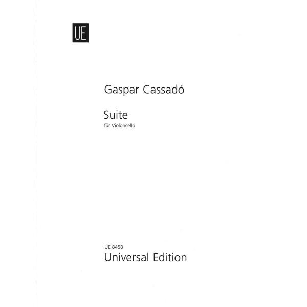 Gaspar Cassado：Suite per Violoncelloカサド：チェロ組曲■出版社：Universal Edition（ウニヴェルザール（ユニヴァーサル））■輸入楽譜 ■楽譜は新品ですが、輸入商品のため入荷時による角の折れや...