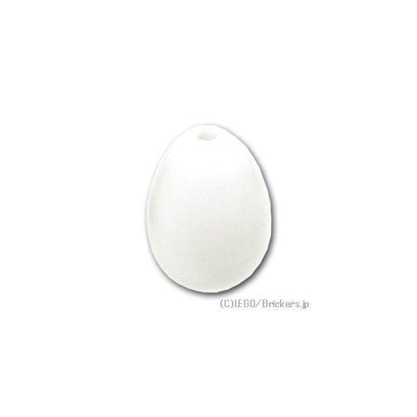 ●レゴ パーツ - ミニフィグアクセサリー ●商品名：たまご●色：[White / ホワイト]●エレメント ID：6143595●デザイン  ID：24946