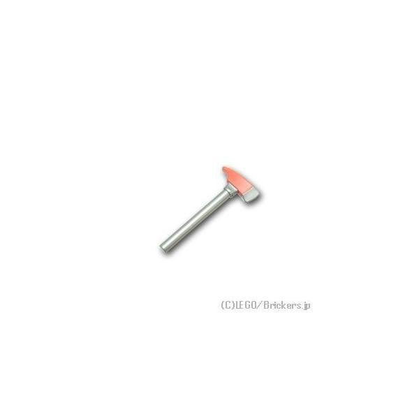 ●レゴ パーツ - ミニフィグ武器 ●商品名：斧 レッドヘッド＆ピックエンド ロングハンドル●色：[Flat Silver / フラットシルバー]●エレメント ID：6248542●デザイン  ID：39802