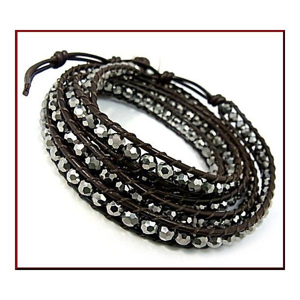 ★ こちらの商品はメール便配送になります ★■　ポスト投函　■　日時指定不可　■　代引き不可　■　ラッピング不可　●【素材】真鍮、プラスチック(シルバー)●【レザー:カラ−】ブラウン●【サイズ】シルバーカラープラスチック直径約4mm　全長約...