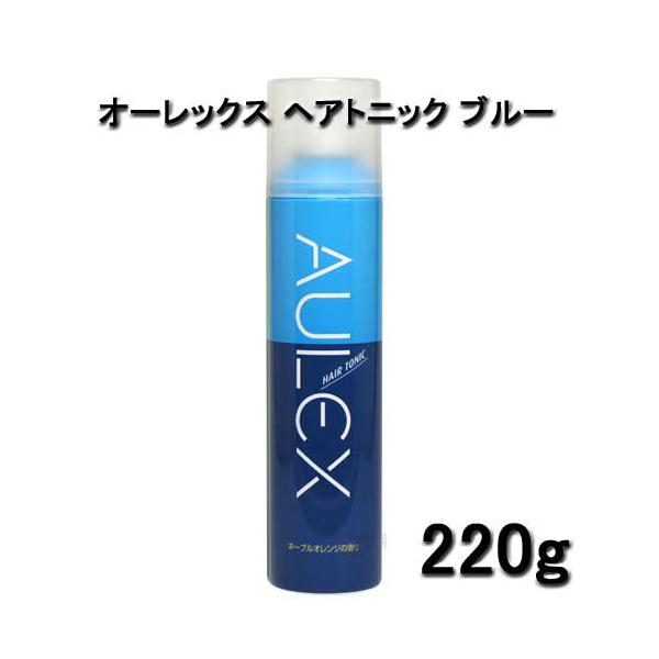 【オーレックス　ヘアトニック　ブルー　220g　メントール配合　中日製薬】センブリエキス、ダイズエキス、柿渋エキス配合センブリ、ビタミンEが元気で健康な髪へと導きます。さらに、保湿成分として柿渋エキスなどを配合し、頭皮に潤いを与え、健やかに...