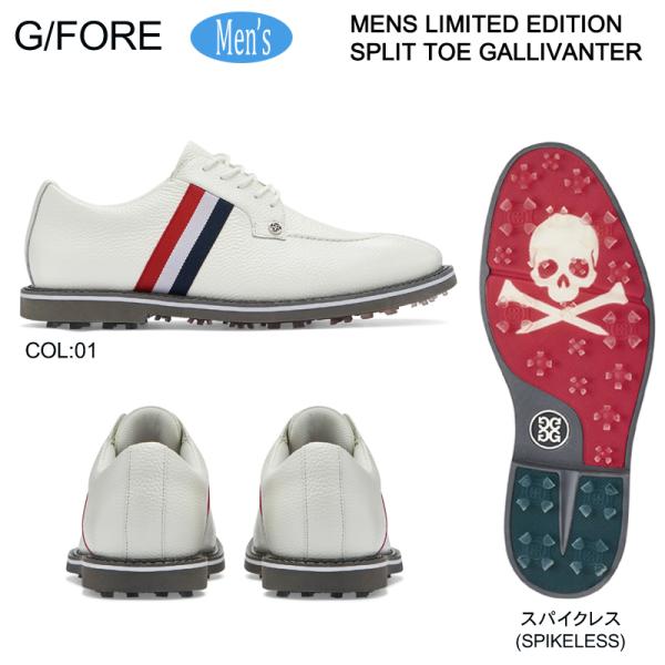 G/FORE（ジーフォア） MENS LIMITED EDITION SPLIT TOE GALLIVANTERクラシックなデザインが特徴のガリバンターシリーズ！防水レザーを使用し、ソールはのこぎり形状でスリップ防止性能が高いデザインです。...