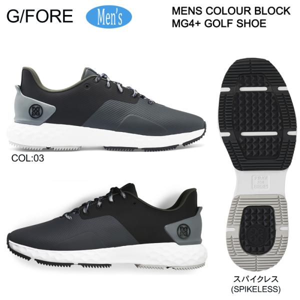 G/FORE（ジーフォア）MENS COLOUR BLOCK MG4+ GOLF SHOEMG4+シリーズのスパイクレスシューズ。防水、安定した接地感覚をサポートするソール形状になっています。■FIRSTSTAGE（ファーストステージ）