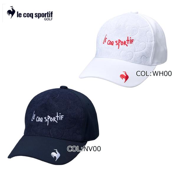 ルコックスポルティフ(le coq sportif)のレディース、ゴルフキャップ(QGCXJC04)です。■サイズ（当店実寸サイズ）頭囲 F(55-57cm)つばの長さ7.5cm高さ9cm平置きの状態で採寸しております。同商品でも、生産の過...