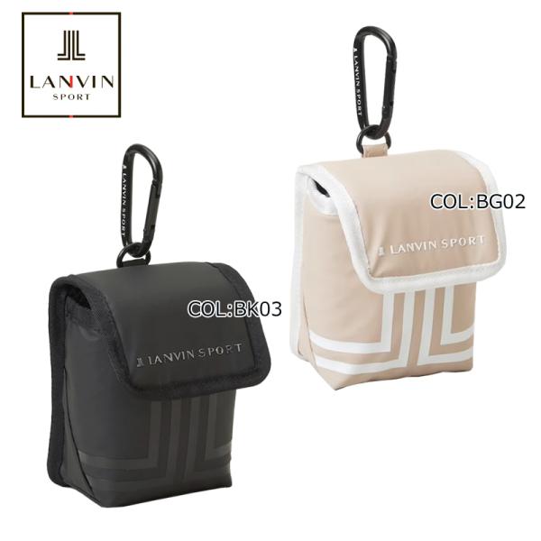 【LANVIN SPORT】本国パリ・ランバンの洗練された上質感や遊び心などのエッセンスをゴルフウェアに落とし込み、完璧なスタイリングを提案するブランド。スコープを収納できるホルダーです。マットな素材感に艶のあるJLロゴプリントがスタイリッ...