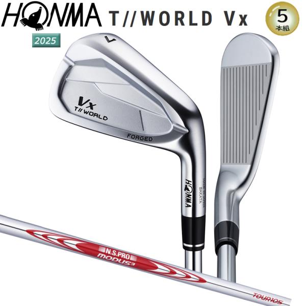 ■HONMA T//WORLD TW-Vx IRONs N.S.PRO MODUS3 TOUR 105 STEEL SHAFT飛びとやさしさ・打感の良さが定評のVxキャビティ部に厚みを持たせ、飛距離性能・寛容性はそのままにさらに”分厚いイン...