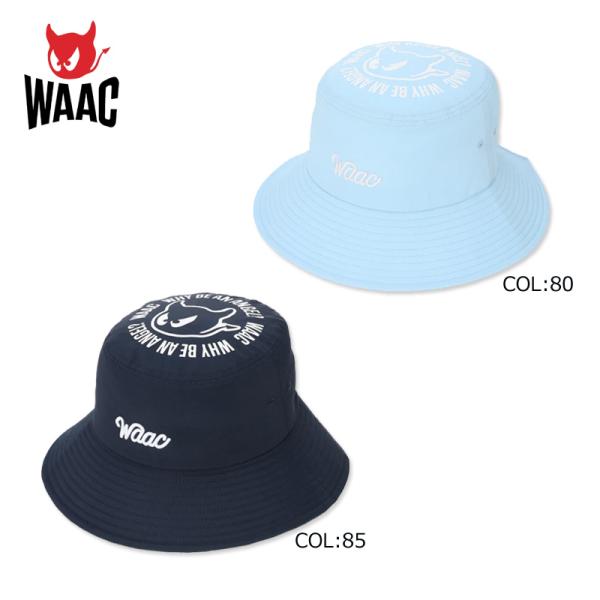 ●ワックのロゴが可愛いバケットハットです。本体トップに、ロゴとワッキーのデザインが配置されたSNAP BACKバケットハット。フロントには「WAAC」のロゴ刺繍を施し、シンプルながらアクセントをプラスしています。背面にはスナップバック仕様の...
